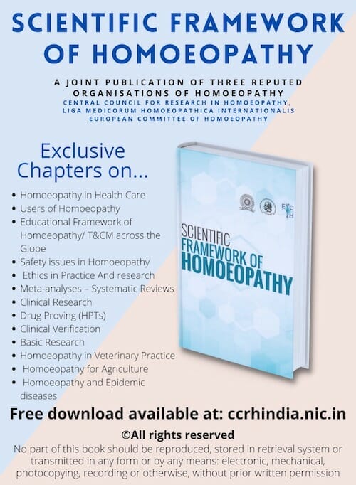 Scientific Framework of Homeopathy- a joint publication of three ...